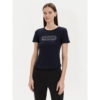 Tommy Hilfiger T-Shirt Archive Track WW0WW41203 Dunkelblau Slim Fit