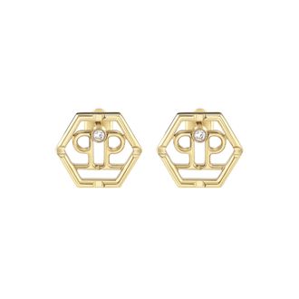 Philipp Plein Ohrringe - Ohrringe Hexagon - Gr. unisize - in Gold - f&uuml;r Damen