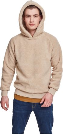 Urban Classics Herren Sherpa Hoodie Kapuzenpullover,, per pack Beige (darksand 00806), X-Large (Herstellergröße: XL)