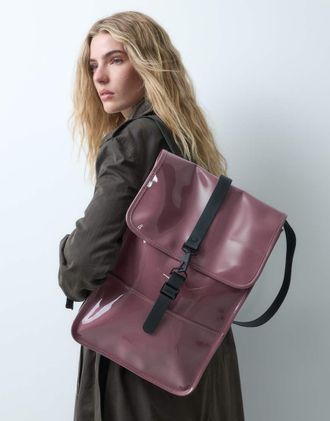 Rains 13020 - Mini-sac &agrave; dos imperm&eacute;able - Mauve-Rose