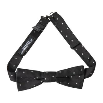 Dolce & Gabbana Polka Dot Seiden Fliege - - Accessories - Herren - Schwarzk - ONE SIZE