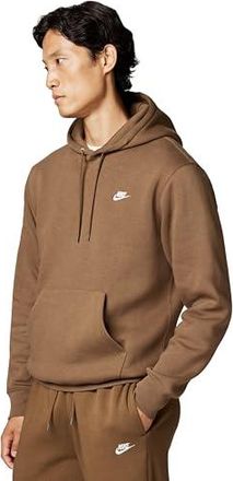 Nike Nike M NK Club BB Po Hoodie T-Shirt, Mosswood Brown/Mosswood Brown, S Hommes