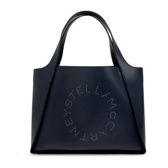 Stella McCartney Logo Tote Bag - - Bags - Damen - Blau - ONE SIZE