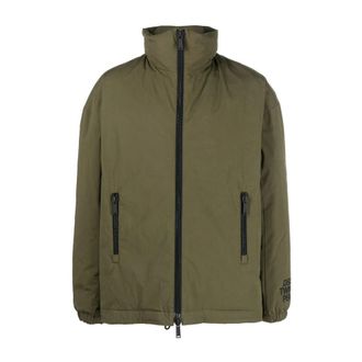 Dsquared2 Gr&uuml;ne Baumwoll-Bomberjacke - - Jackets - Herren - Gr&uuml;n - L