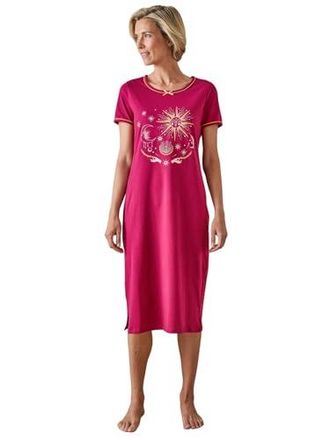 Daxon Lot de 2 Chemises de Nuit Longues - Femme