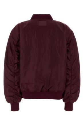 Anine Bing Womens Tyrian Purple Polyester Leon Bomber Jacket Fig Giubbini