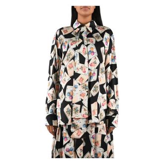Msgm Msgm - Chemise Blossom Cards - Femme - Blouses et Chemises - Multicolore - Taille: 42 FR