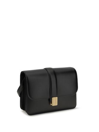 Khaite Womens Blake Shoulder Bag Black Calf Leather Bos Taurus
