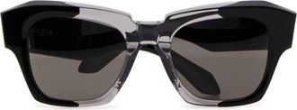 Alaia SUNGLASS Acetate Sunglasses - Black