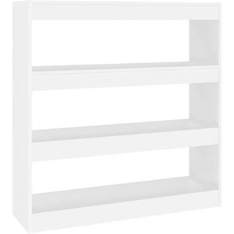 vidaXL Biblioth&egrave;que/S&eacute;parateur de pi&egrave;ce Blanc 100x30x103 cm