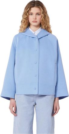 Max Mara Femme, Vestes, Bleu, Taille: 36 FR Manteau Wkdoliato