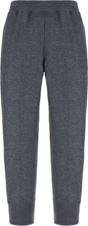 Jil Sander Homme, Pantalons, Gris, Taille: M Pantalon de surv&ecirc;tement en laine &agrave; bords c&ocirc;tes
