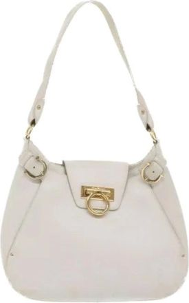 Ferragamo unisex, Pre-owned, Blanc, Taille: ONE Size Sac bandouli&egrave;re Pre-owned