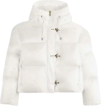 Fay Femme, Vestes, Blanc, Taille: 38 FR Manteaux Blancs Hiver