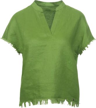 Marc Cain Femme, Blouses et Chemises, Vert, Taille: 40 FR Blouse Shirt