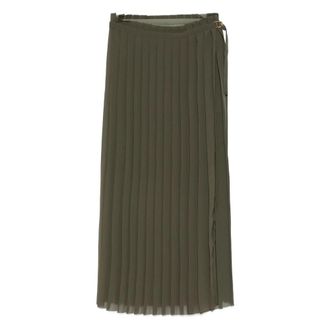 Ami Plissierter Rock - - Skirts - Damen - Gr&uuml;n - L