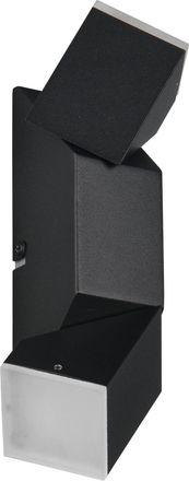 Trio Leuchten LED Wandleuchte Raglan 248510231, Metall Schwarz matt, inkl. 2x 3.8 Watt LED, schwenkbar