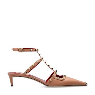 Valentino Garavani Femme, Chaussures, Rose, Taille: 38 1/2 EU Chaussures &agrave; talon en cuir