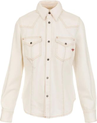 Diesel De-Waves Hemd mit Brusttasche - Nude