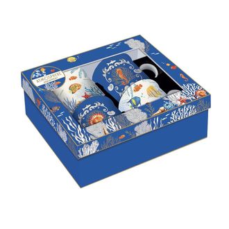 Easy Life Set mit 4 Tassen 300 ml aus feinem Porzellan