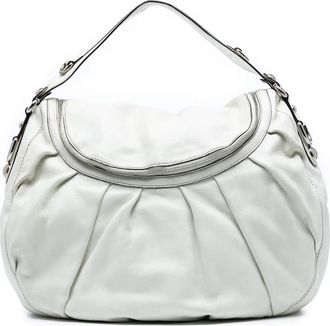 Gucci Hobo Bags - Medium Pebbled Calfskin Icon Bit Satchel - Gr. unisize - in Weiß - für Damen