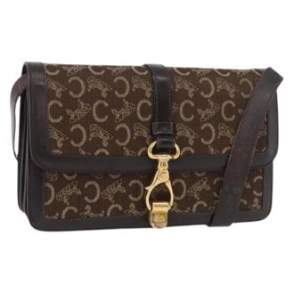 Celine Sac bandouli&egrave;re vintage Pre-owned en toile - Femme - Pre-owned - Brun - Taille: ONE Size