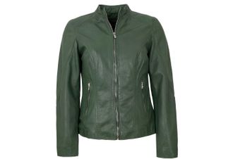 Jilani Lederjacke Fulya Jilani - Damen Lederjacke Lammnappa salbei
