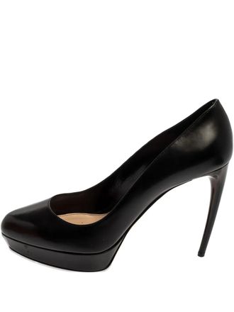 Alexander McQueen escarpins en cuir à talon 115 mm - Noir
