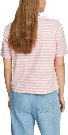 Comma Rundhalsshirt Sommershirt mit Streifen