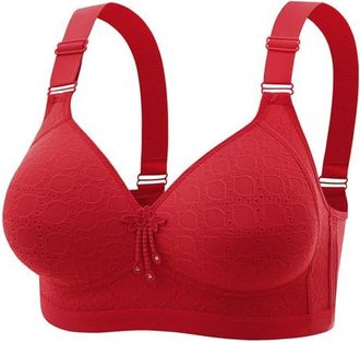 Generic Soutien-gorge 2026 pour femme - Grande poitrine - Bonnet fin sans anneau en acier - Confortable - Rassemblement - Pliage lat&eacute;ral - Ajustement de la po