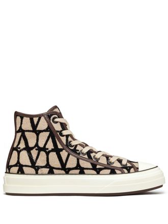 Valentino Garavani baskets Toile Iconographe Totaloop - Tons neutres