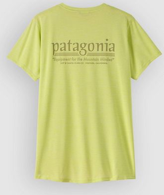 Patagonia Cap Cool Daily - Hut Tripper T-Shirt vellum green