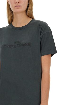 Maison Margiela Logo Cotton T-Shirt - Black