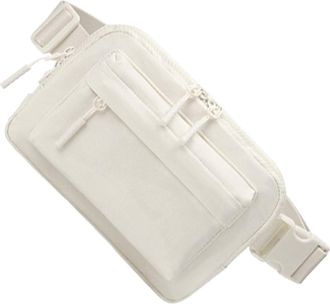 Generic Waist Sling Bag - Stylish Nylon Bag For Men And Women | 4-Zipper Pocket Fanny Pack with Adjustable Strap | Large Capacity For Sports, Travel, Gym, Hik