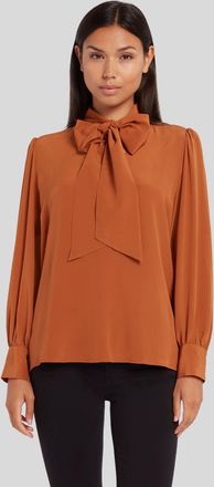 7 For All Mankind Damen Relaxed Bow Blouse Top