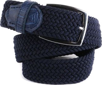 Suitable Ceinture Tiss&eacute;e Bleu Fonc&eacute;