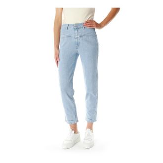 Closed Tapered Fit Cropped Jeans - - Jeans - Damen - Blau - M