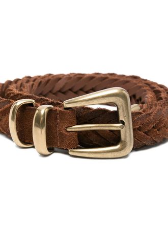 Eleventy Mens Braided Suede Belt Aw26 M