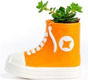 Milimetrado Origineller Blumentopf für kleine Pflanzen in Schuh-Form, Orange