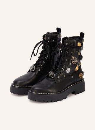 Kurt Geiger Schn&uuml;rboots Eagles Matilda Mit Schmucksteinen schwarz