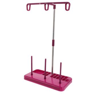 OSALADI Multifunktionaler Garnrollenhalter f&uuml;r N&auml;hmaschinen Kunststoff N&auml;hmaschinengarnst&auml;nder mit 3 Spulen Stickgarn Organizer f&uuml;r Bastelzimmer Stabiler Garn