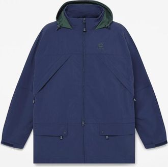 Timberland All Gender Timberland x BEAMS Nylon-Wendejacke mit Rei&szlig;verschluss in Dunkelblau, Blau, Gr&ouml;&szlig;e