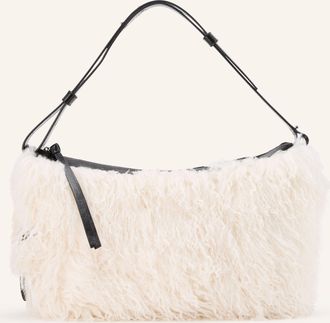 Marc Jacobs Schultertasche The Scene Large Aus Kunstfell beige