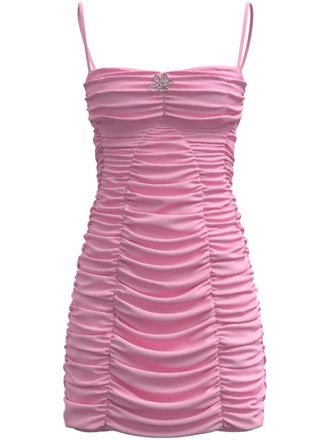 MACCAPANI Gerüschtes Elena Minikleid - Rosa
