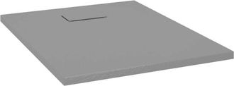 vidaXL Duschwanne smc Grau 90x70 cm Vidaxl