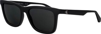 Calvin Klein Jeans unisex, Accessoires, Noir, Taille: 54 MM Rectangle Lunettes de soleil