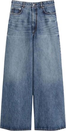 Sportmax Femme, Jeans, Bleu, Taille: W28 Spdangri Wide Jeans