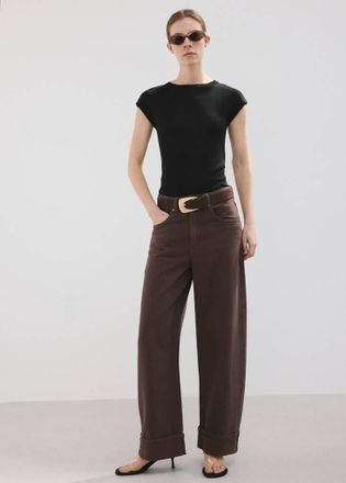 Mango Pull-over lyocell d&eacute;coupe au dos noir - Femme - XXS - MANGO