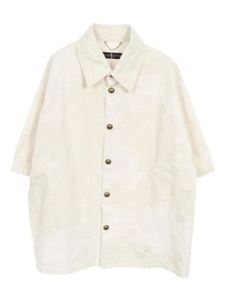 Louis Vuitton chemise à motif Damier (années 2010) - Blanc