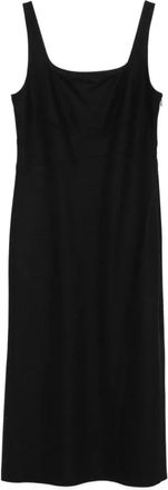 Vince Femme, Robes, Noir, Taille: 38 FR Robe Maxi Élégante Noire